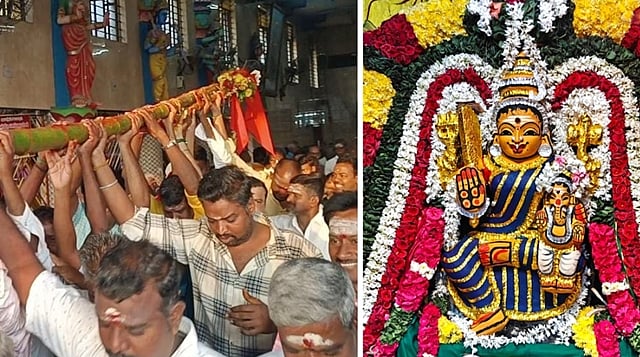Milk pole planting ceremony at the Kudiyatham Kengaiamman temple!