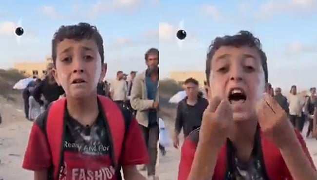 மணலைச் சாப்பிடுகிறோம்! இரக்கம் காட்டுங்கள்! - காஸா சிறுவனின் விடியோ ...