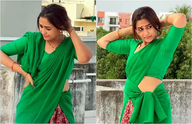 தெலுங்குப் பெண்ணாக மாறிய காவ்யா அறிவுமணி! Kaavya arivumani | serial actress