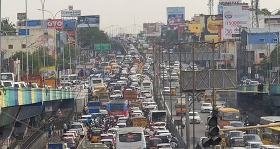 Traffic congestion in Pallavaram, Chromepet area: Motorists suffer ...