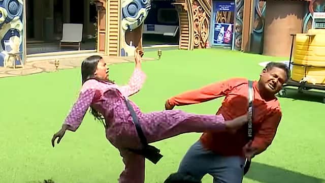 பிக் பாஸ் 9: வாட்டர் மெலன் ஸ்டாரை நெஞ்சில் மிதித்த விஜே பார்வதி! bigg ...