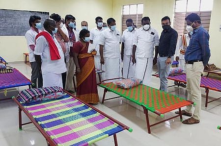 மீண்டும் கரோனா மையமாக மாறியது நாகை அரசுக் கல்லூரி