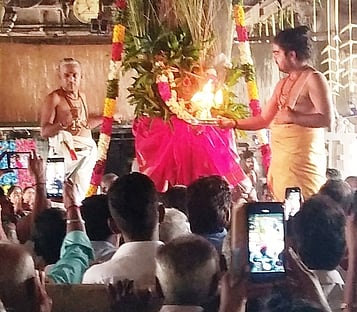 Vaikasi Visakha Festival flag hoisting at Nattarasankottai Kannutai ...
